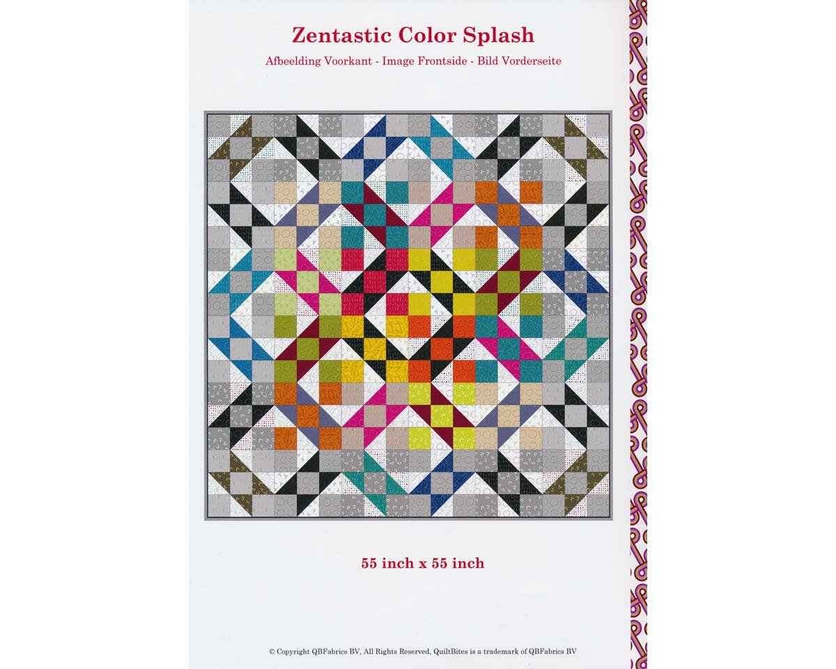 Patchwork-Anleitung ZENTASTIC COLOR SPLASH, Quilt, 9,99