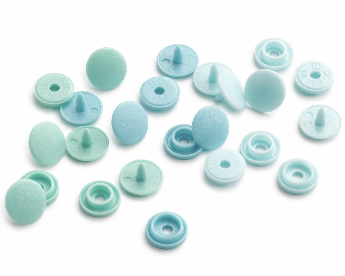 Mix türkise Druckknöpfe Color Snaps MINI, Prym Love, 4,10