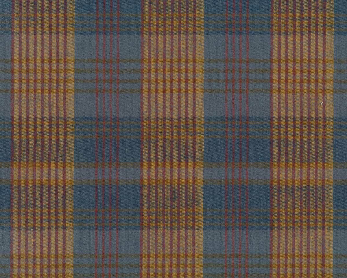 Flanell-Patchworkstoff CENTENARY 25th, Karo-Design, blau-gelb, Yoko S ...