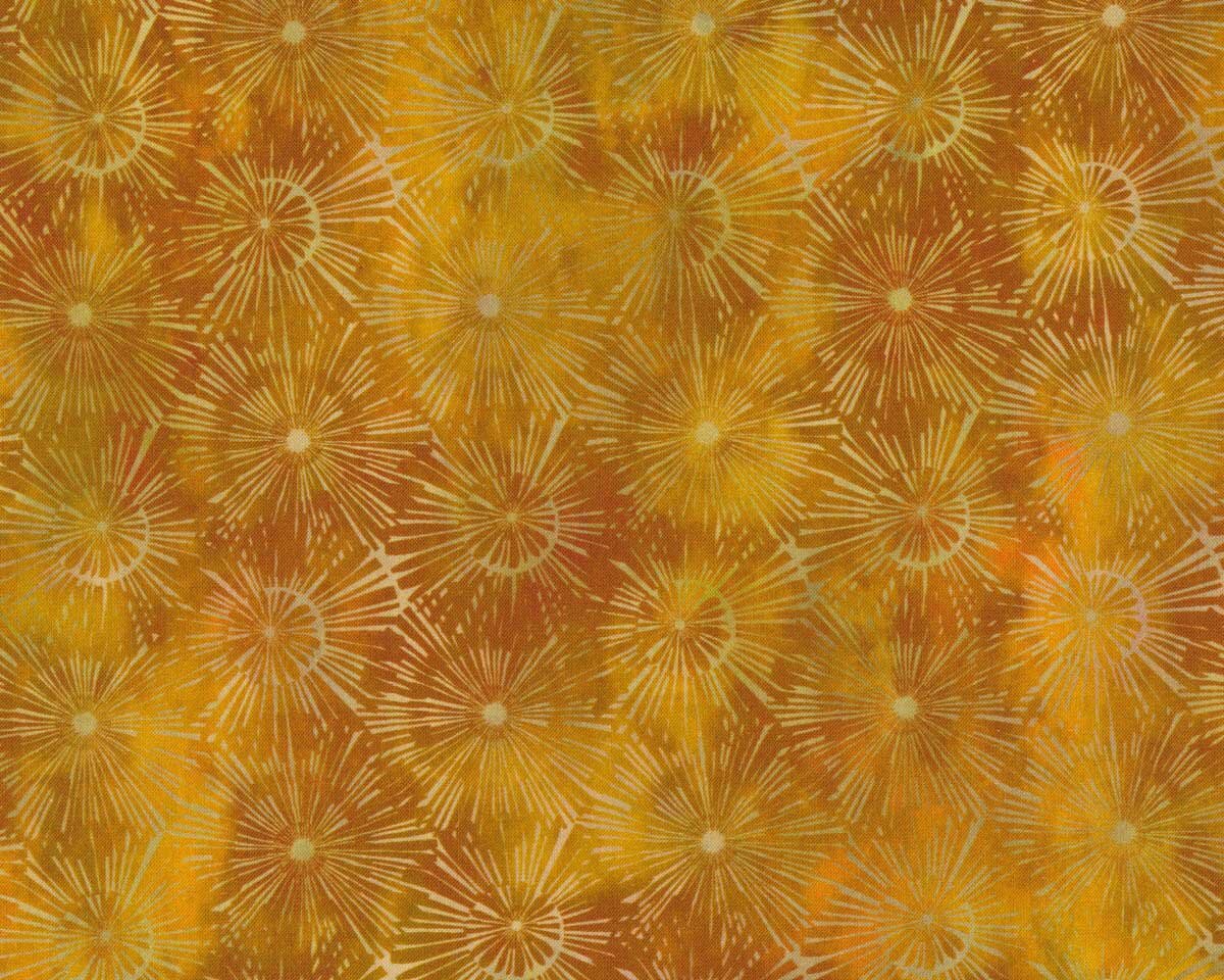 Patchworkstoff URBAN JUNGLE, Strahlenblüten, goldbraun, In the Beginn, 22,99