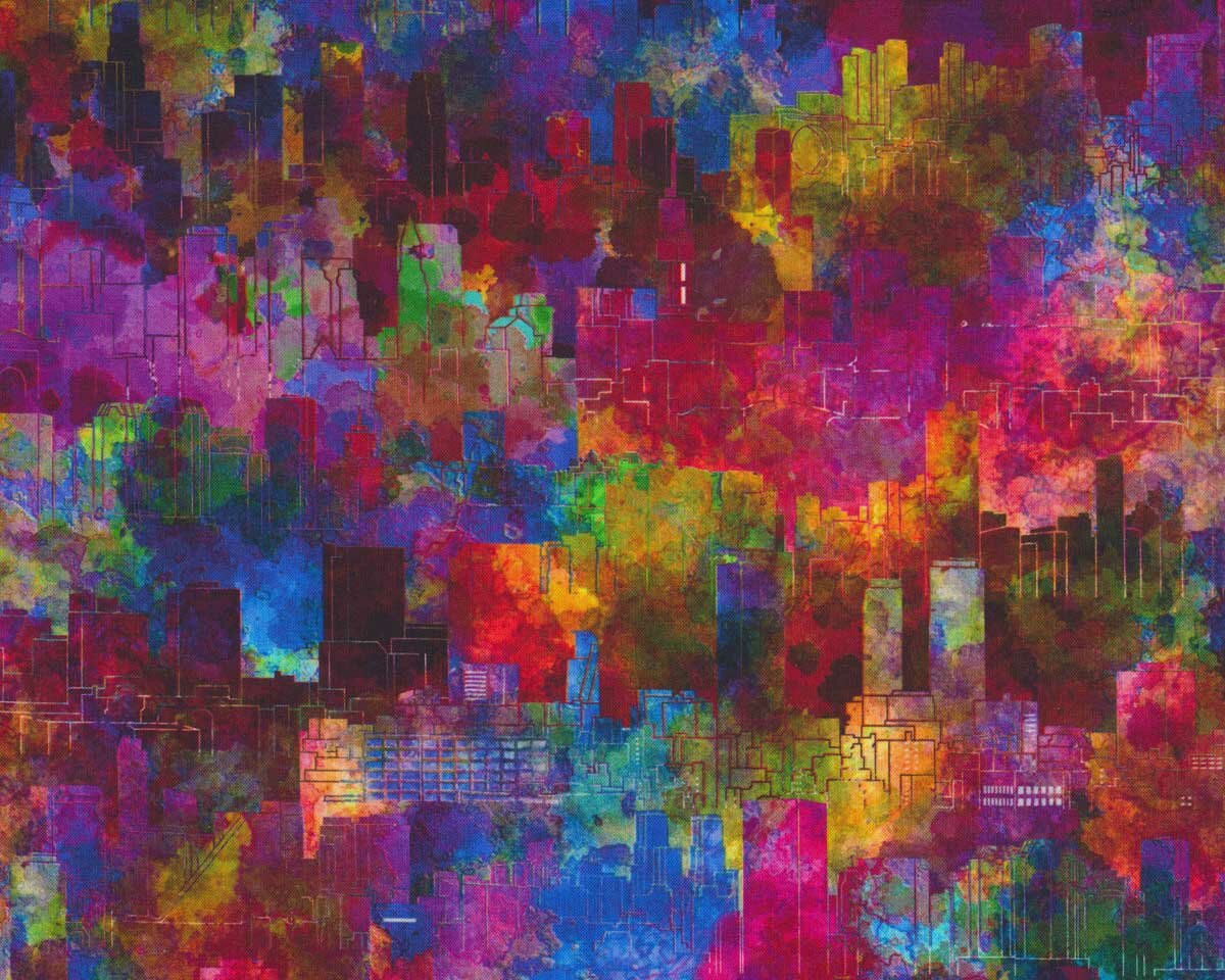 Patchworkstoff URBAN JUNGLE, Skyline, In the Beginning, 22,99