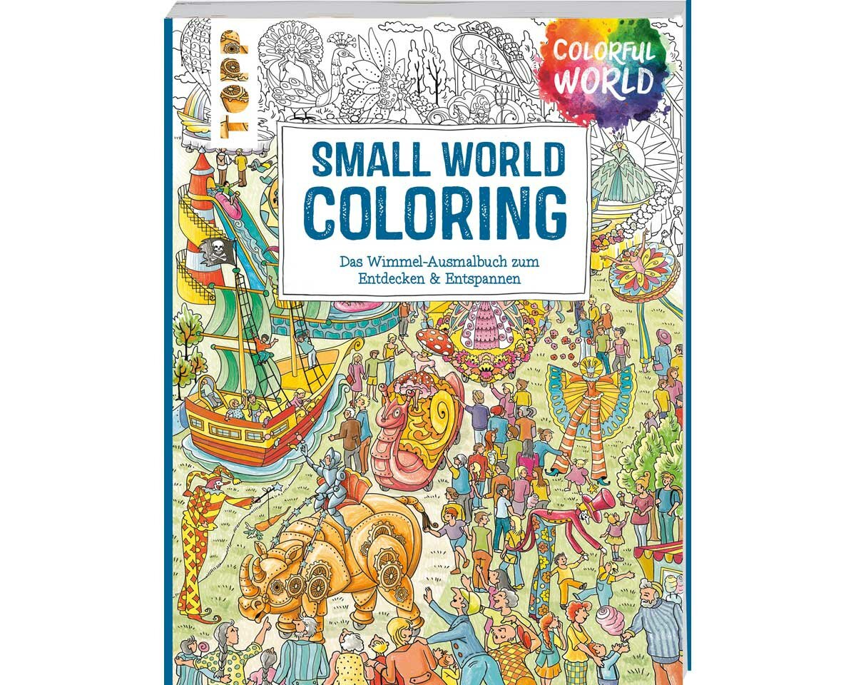 Ausmalbuch: Colorful World - Small World Coloring, Topp, 12,00
