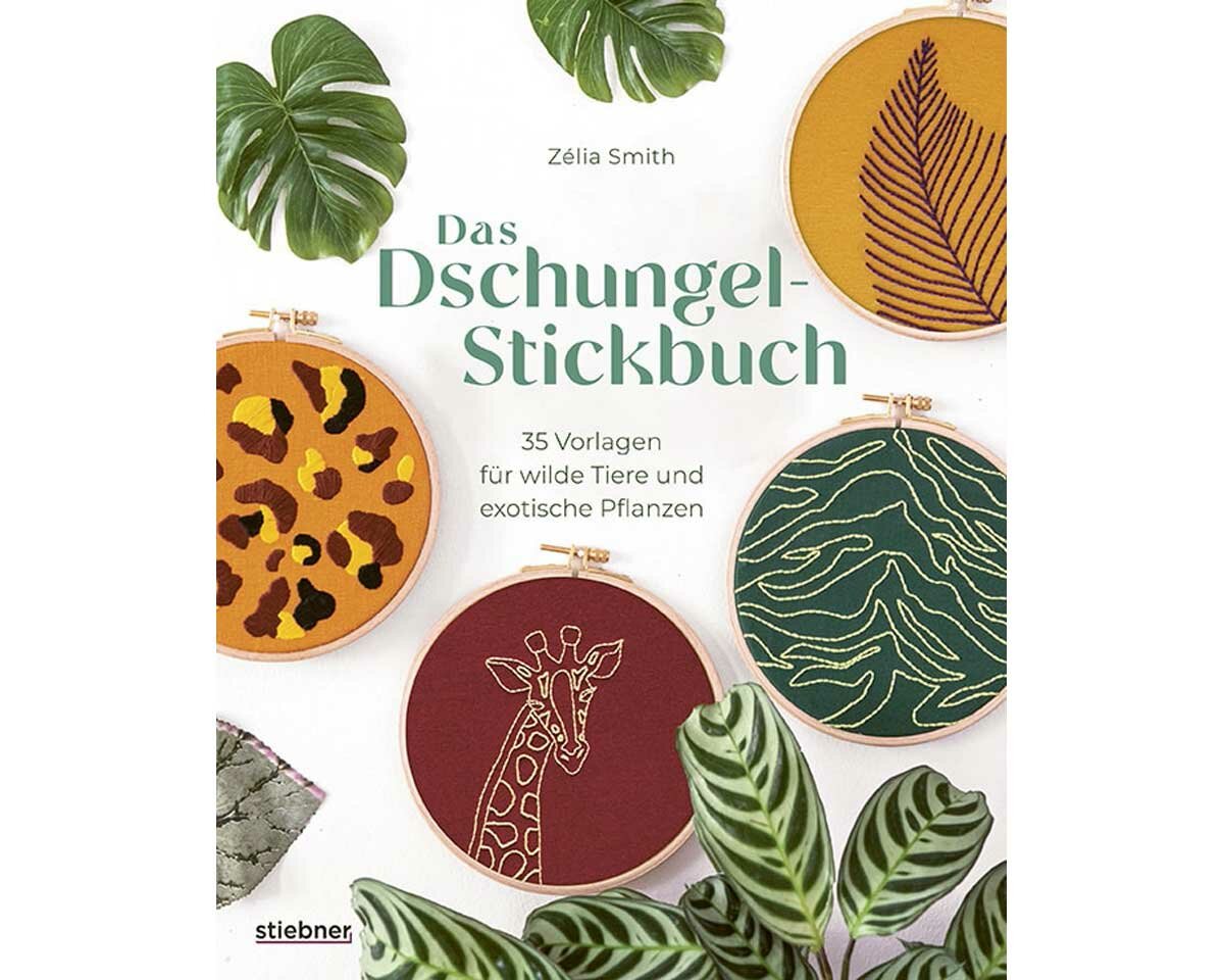 Stickbuch: Das Dschungel-Stickbuch, stiebner Verlag, 22,00
