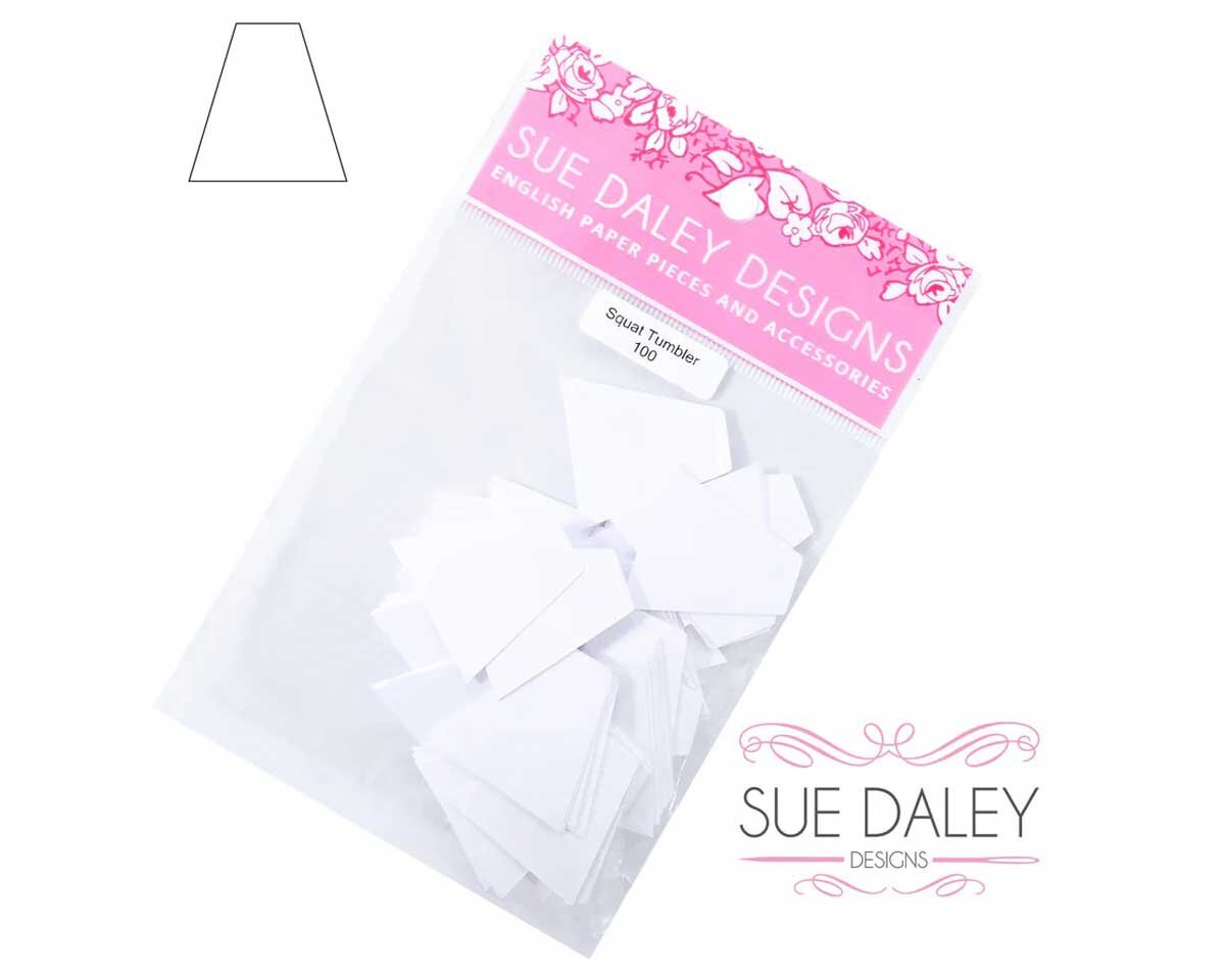 Papierschablone TUMBLER, English Paper Piecing, 100 Stück, 2 Größen ...