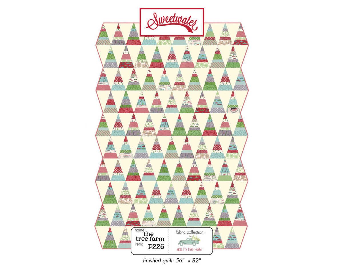 Patchwork-Anleitung THE TREE FARM, Weihnachts-Quilt, Moda Fabrics, 8,33
